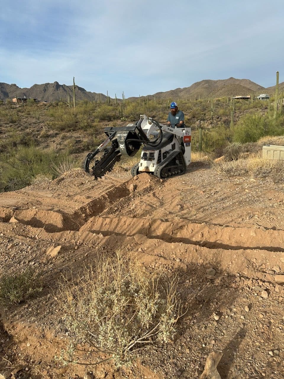 Expert Trenching for Desert Irrigation in Tucson | Grow and Glow Landscape